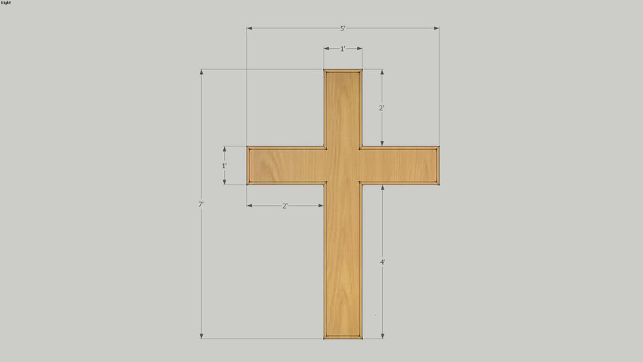 Wooden Cross | 3D Warehouse
