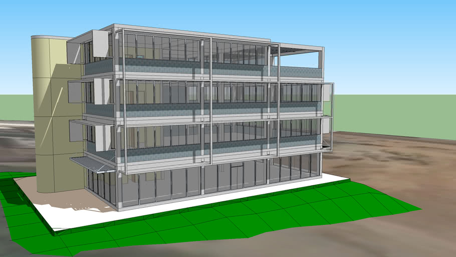 Edificio De Oficinas En Sketchup
