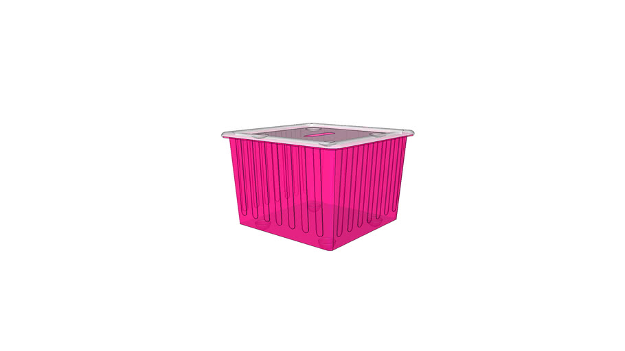 IKEA VESSLA pink box with lid | 3D Warehouse
