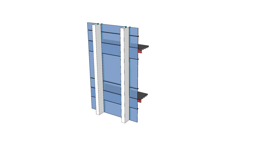 curtain wall & composite panel detail 2 | 3D Warehouse