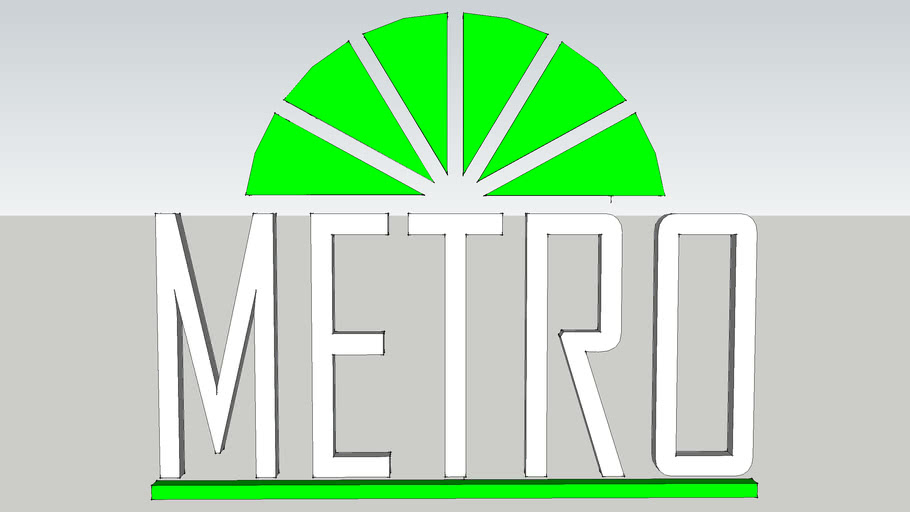 Metro Supermarket and Department Store Logo | 3D Warehouse
