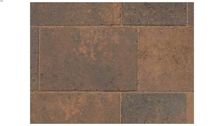 Marshalls Keyblock concrete sett paving - Burnt Ochre | 3D Warehouse