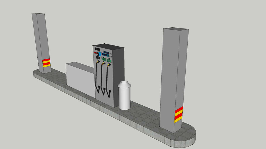 gas station | 3D Warehouse