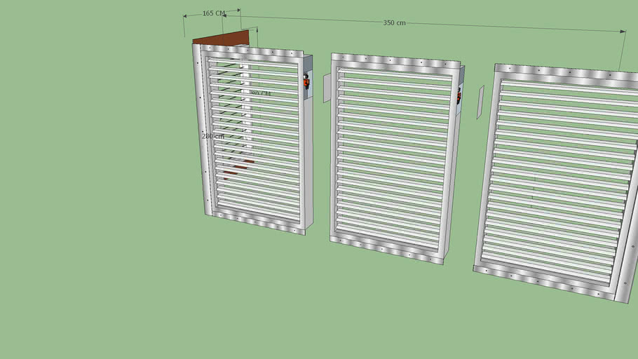 louver modules separated | 3D Warehouse