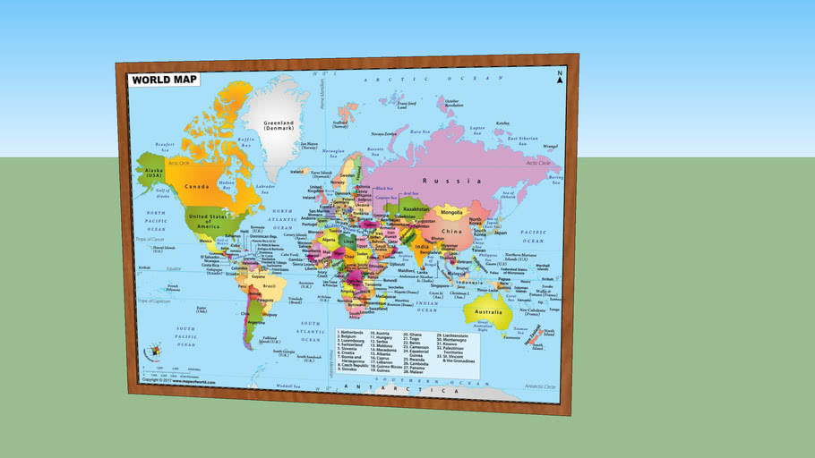 world map | 3D Warehouse