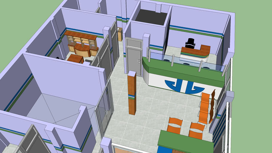 Bank Interior | 3D Warehouse