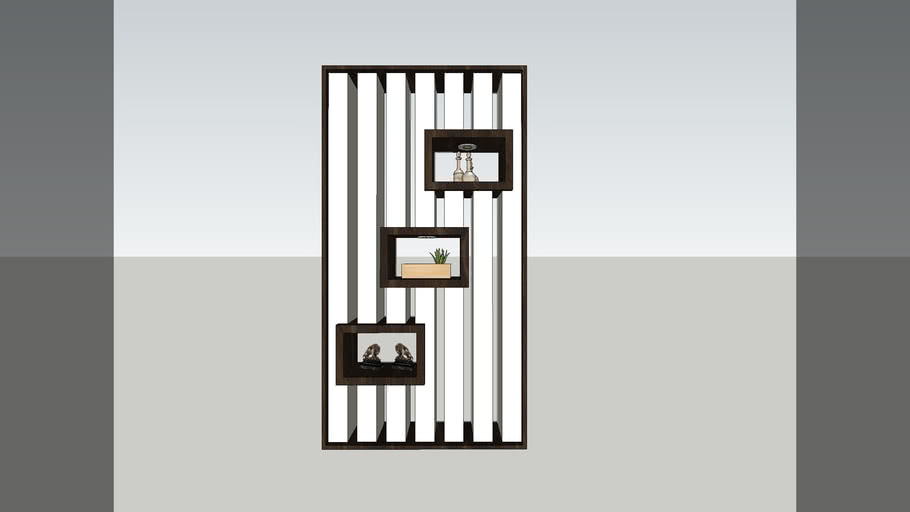 wall partition with open shelf | 3D Warehouse