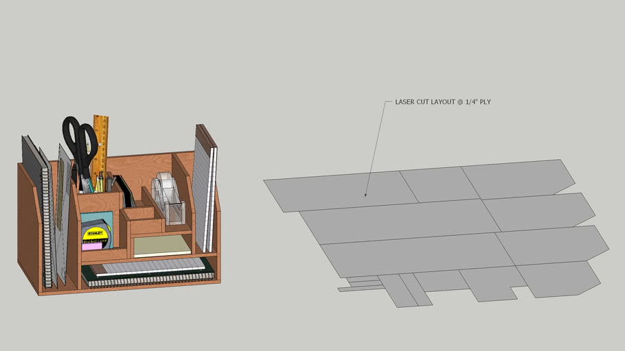 Desk Organizer | 3D Warehouse