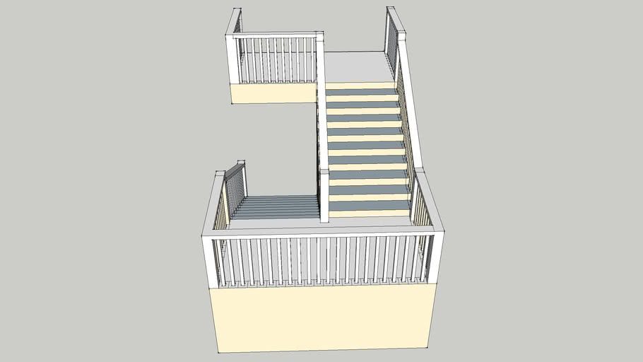 Switchback Stairs | 3D Warehouse