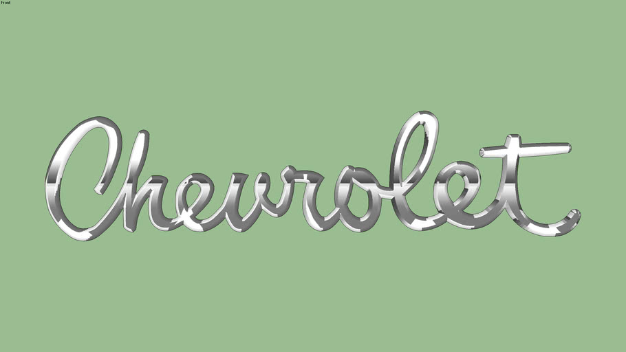 Chevrolet Script Emblem | 3D Warehouse