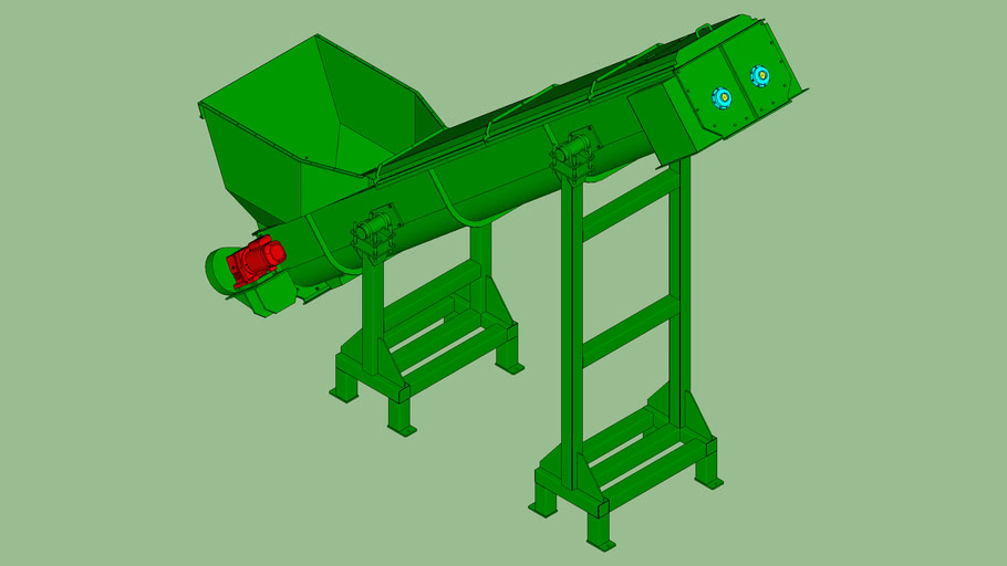 Twin crew conveyor LSS400x60 | 3D Warehouse