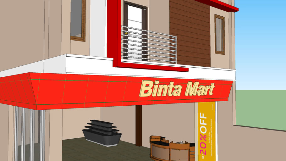 ruko, rahma, mini market | 3D Warehouse