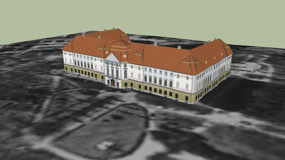 Palatul Episcopiei Romano Catolice Oradea-Palatul Baroc | 3D Warehouse