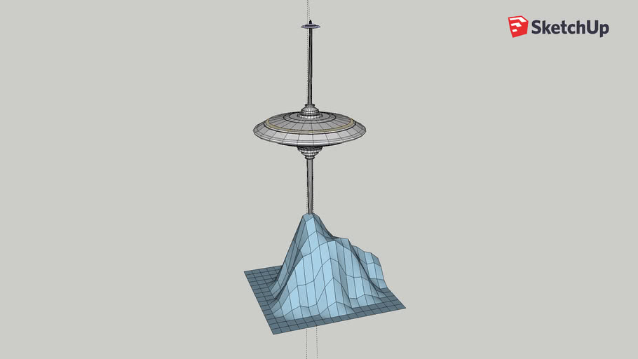 Futuristic seastead city upon a seamount | 3D Warehouse