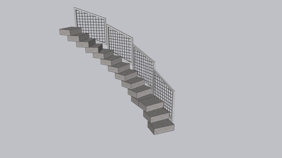 Gradas con piedras canteras | 3D Warehouse