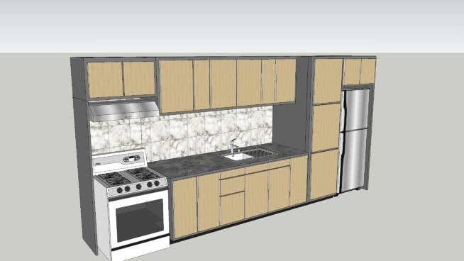 Kitchenette 01 | 3D Warehouse