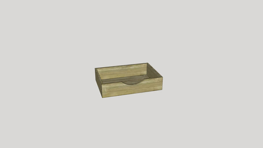 Scoop Front Drawer Box | 3D Warehouse