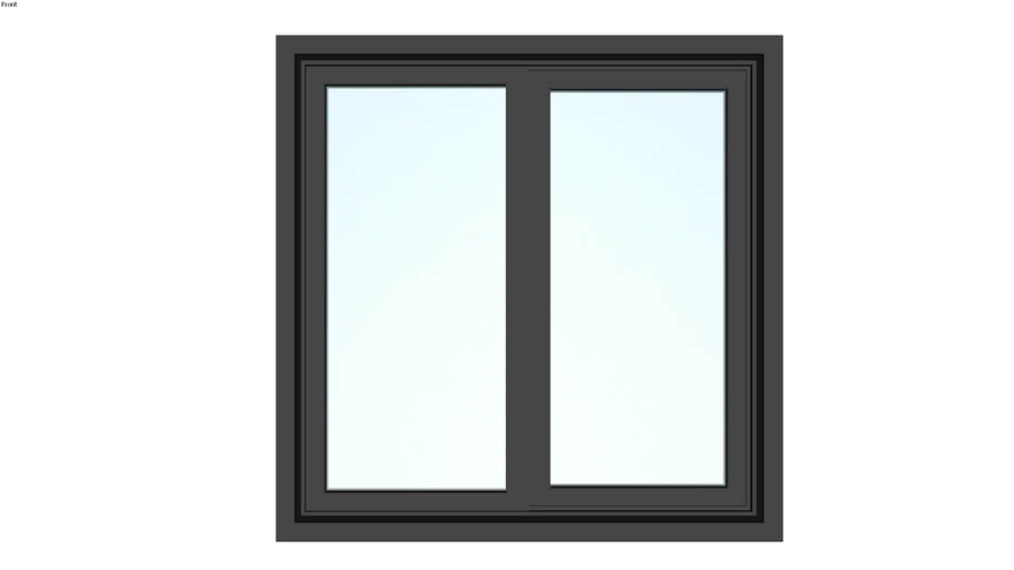 2 Sliding window 1x1 Meter | 3D Warehouse