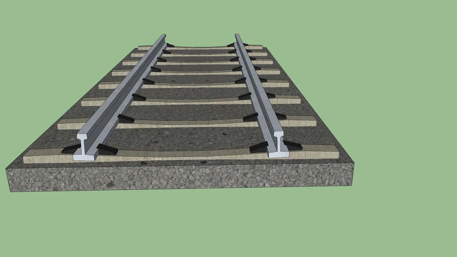 Low poly railway track assembly | 3D Warehouse
