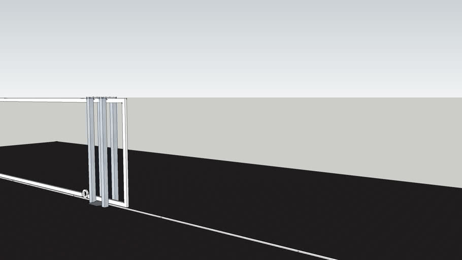 Automatic sliding gate | 3D Warehouse