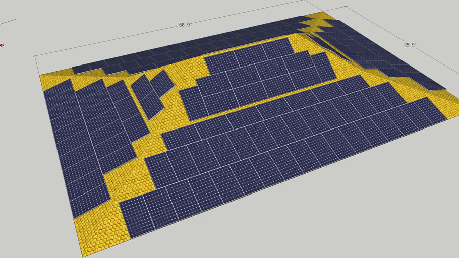 Solar Panels on a roof | 3D Warehouse
