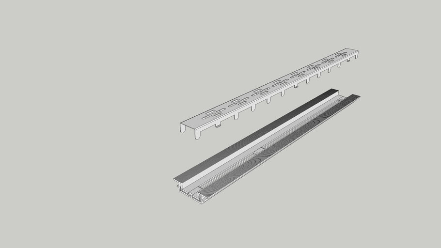 Ralo Linear Elleve Infinity Slim 80cm | 3D Warehouse