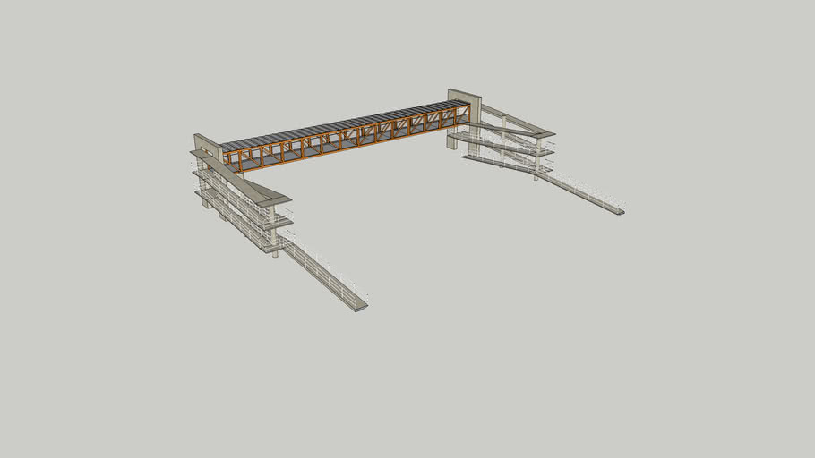 Pedestrian Bridge | 3D Warehouse