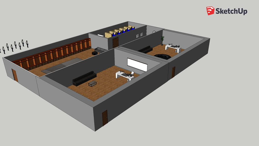 Sean Corp Locker Room_Offices | 3D Warehouse