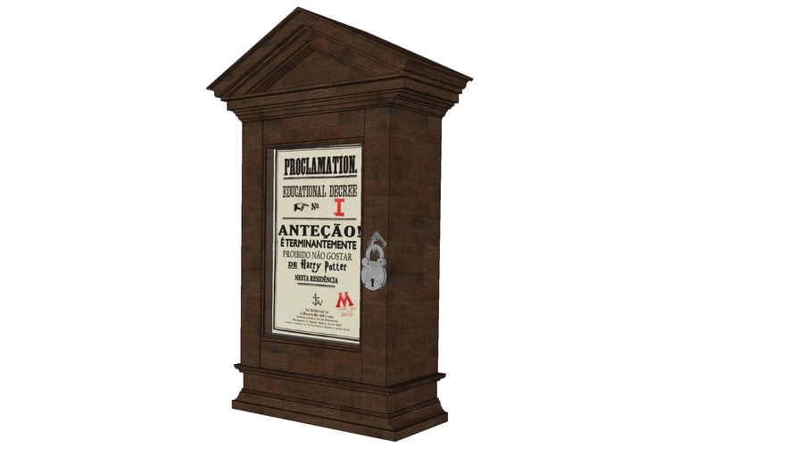 Harry Potter - Proclamation Board (Order of the Phoenix) | 3D Warehouse