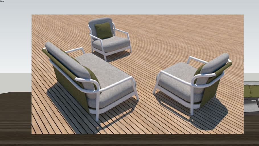 Outdoor sofa group | 3D Warehouse