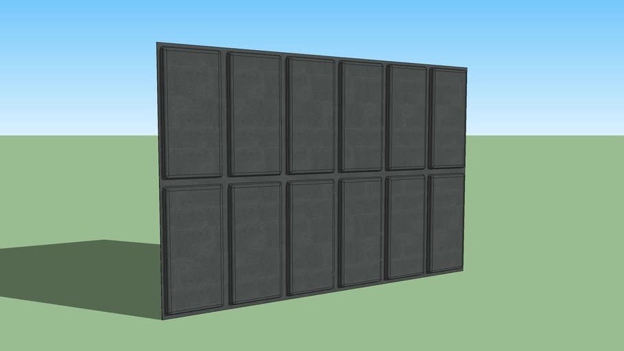 FlatLine/ Waffle 120X180 Horizontal/ Acoustic Panel | 3D Warehouse