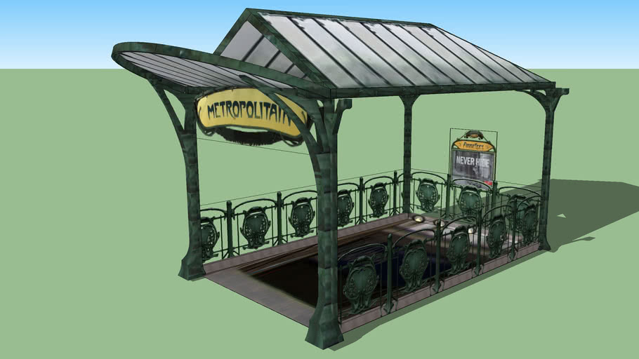 Entrée du métro | 3D Warehouse