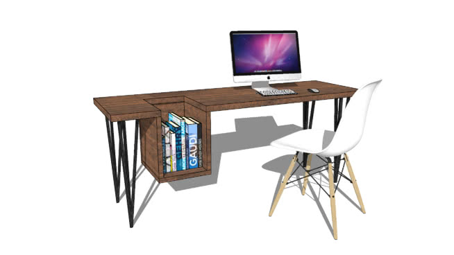 Study Table 3D Warehouse, 49% OFF | www.pinnaxis.com