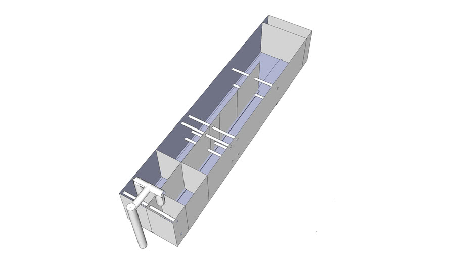 trough design with divider | 3D Warehouse