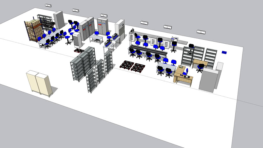 Laboratório Mobília Pack | 3D Warehouse