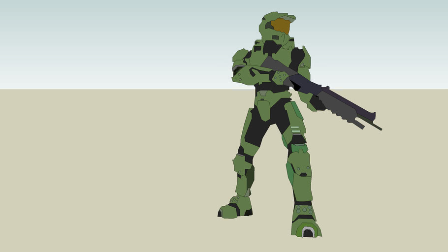master chief 2D | 3D Warehouse