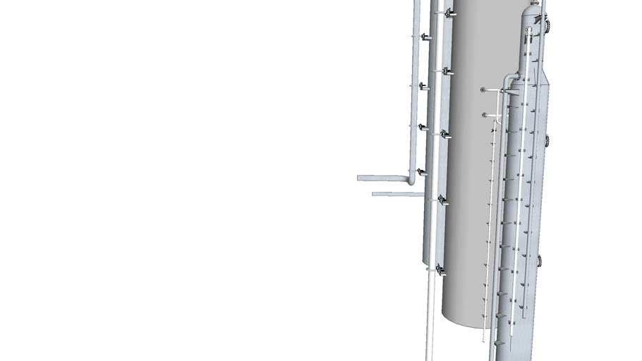 Splitter Columns with Deethanizer tower | 3D Warehouse