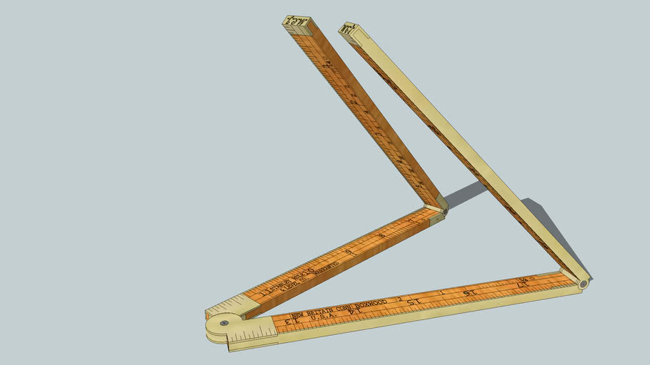 Stanley No 84 Folding Rule | 3D Warehouse