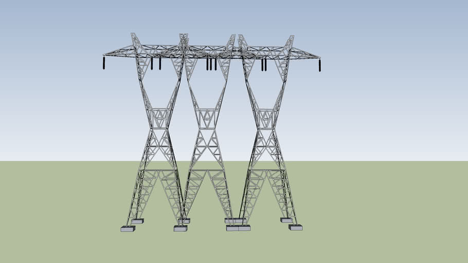 Triple Metal Steel Tower | 3D Warehouse