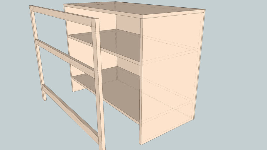 base cabinet exploded diagram | 3D Warehouse