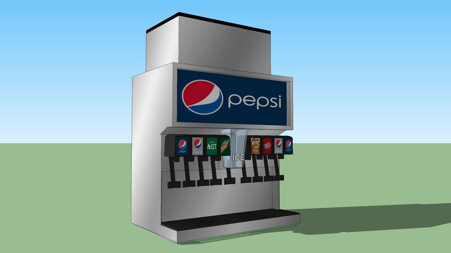 Pepsi-Cola Product Soda Fountain | 3D Warehouse