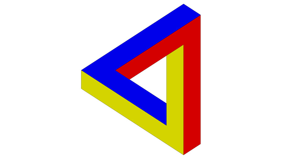 The Colorful Penrose Triangle | 3D Warehouse