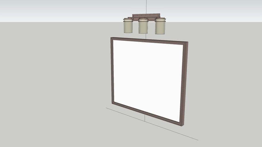 Mirror with Vanity light 04 | 3D Warehouse
