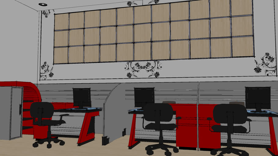 Interior resepsionis | 3D Warehouse