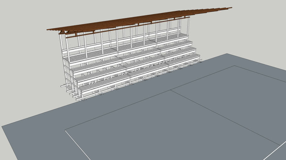 tribun kayu | 3D Warehouse