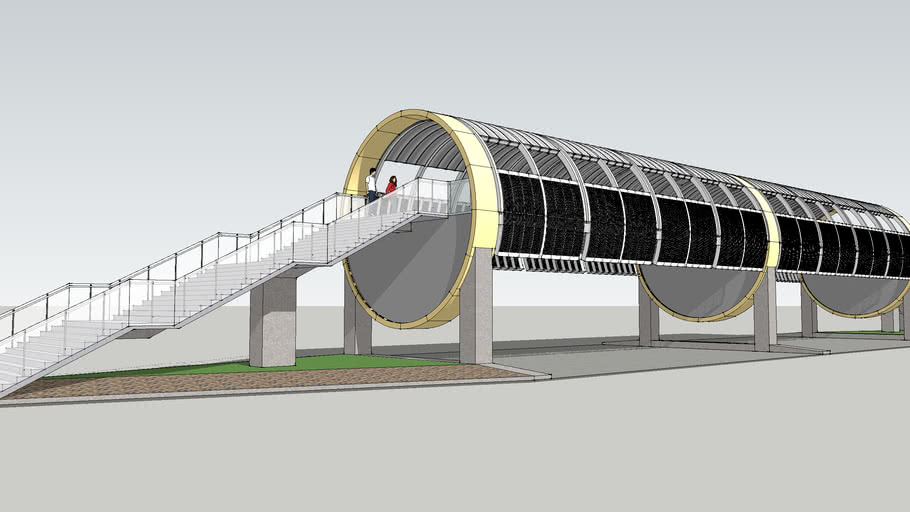 CIRCULAR FOOT BRIDGE | 3D Warehouse