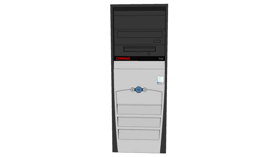 2001 Compaq Evo D300-D500 Minitower Computer | 3D Warehouse