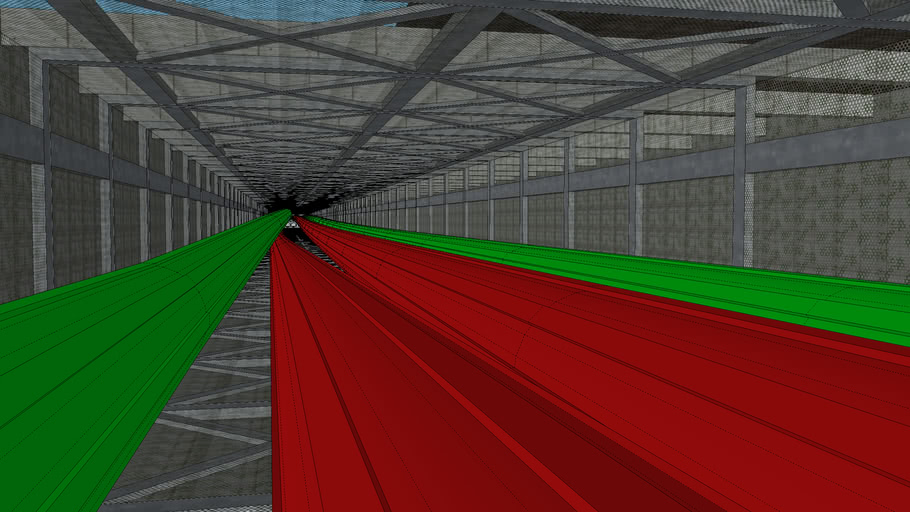 ARGO Architects ISEM- Intercontinental maglev track line- switch | 3D ...
