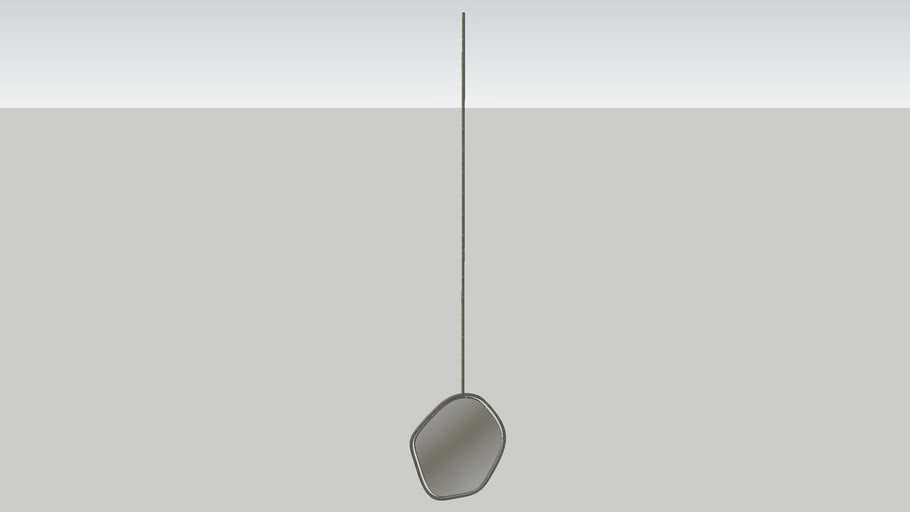 Organic Shaped Hanging Mirror | 3D Warehouse