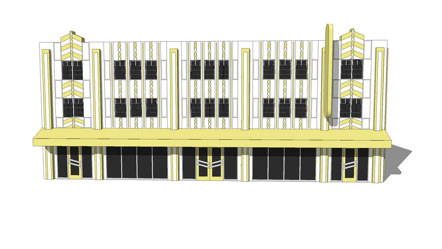 Art Deco Storefront | 3D Warehouse